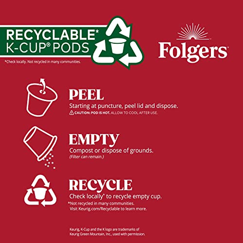 Folgers Colombian Medium Roast Coffee, 12 Keurig K-Cup Pods