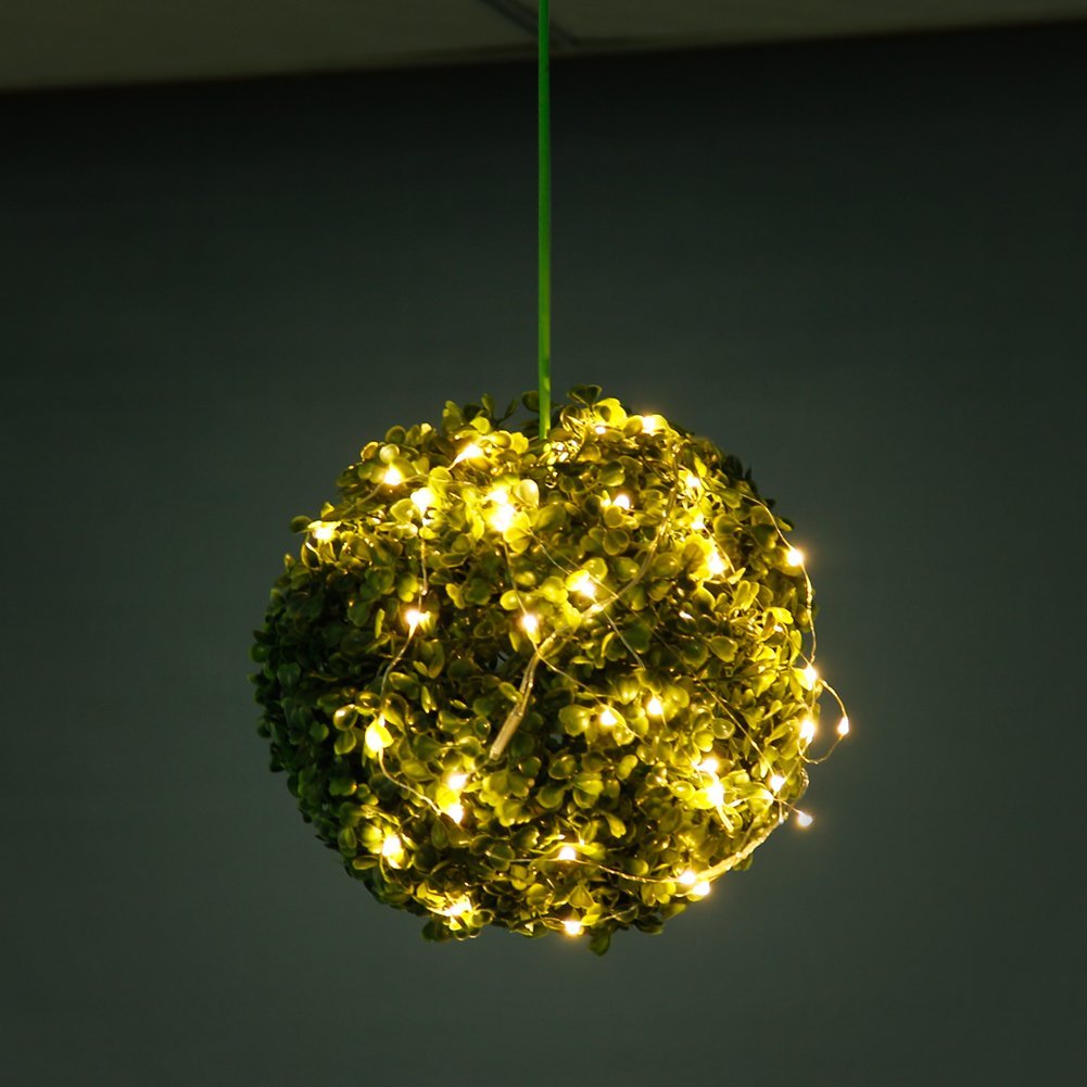 CYLAPEX 6 Pack Fairy Lights Battery Operated 20 LED on 3.3ft Silvery Copper Wire Firefly Fairy String Lights Warm White for Wedding Party Mason Jar Christmas Decorations Bedroom Decor