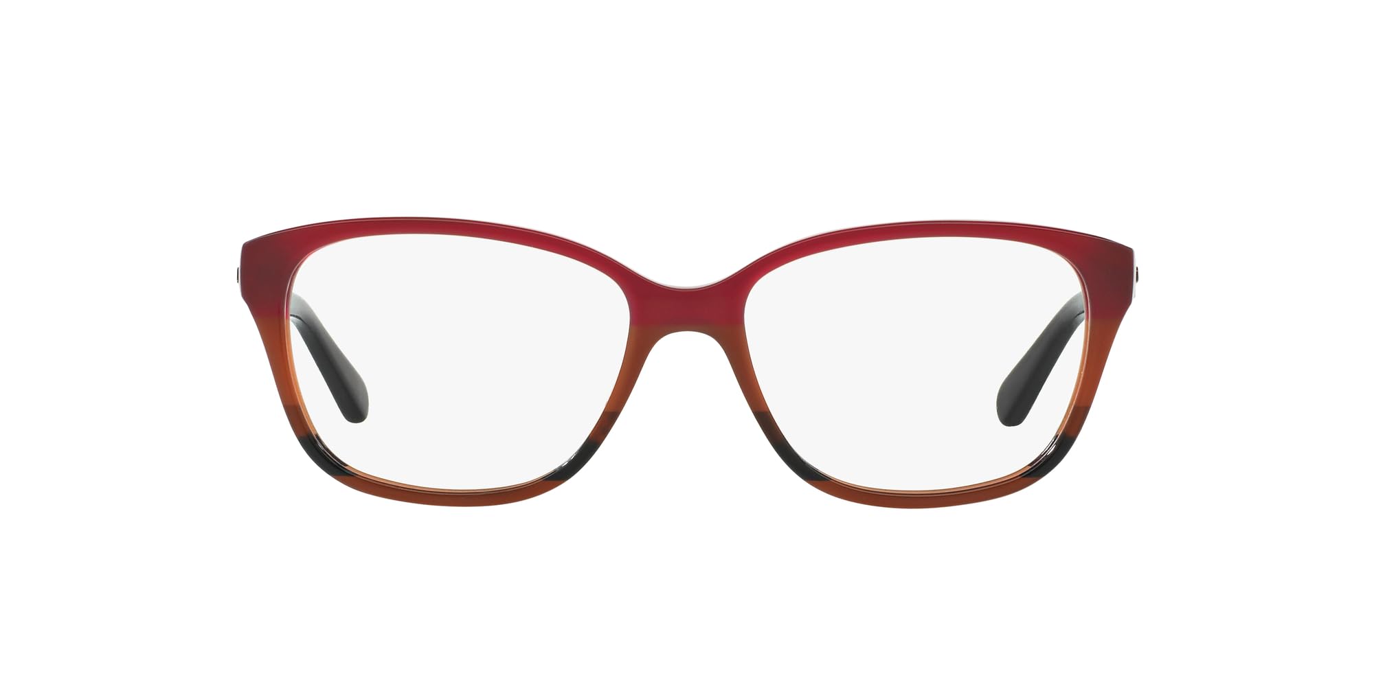 Coach HC6103 Prescription Eyewear Frames, Burgundy Tortoise Gradient/Demo Lens, 54 mm