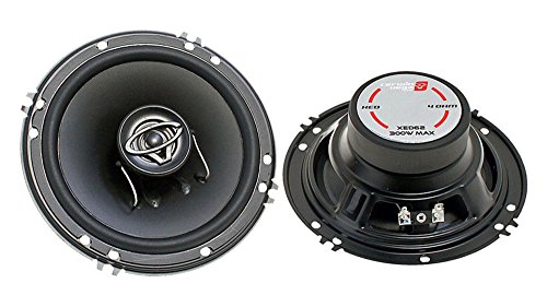 Cerwin Vega XED Series 6.5" 2-Way Coaxial Car Speakers - 300W MAX Power, 4 Ohm Superior Audio, Durable Polypropylene Cone & Metal Dome Tweeters, Lightweight Design for Enhanced Car Audio System XED62
