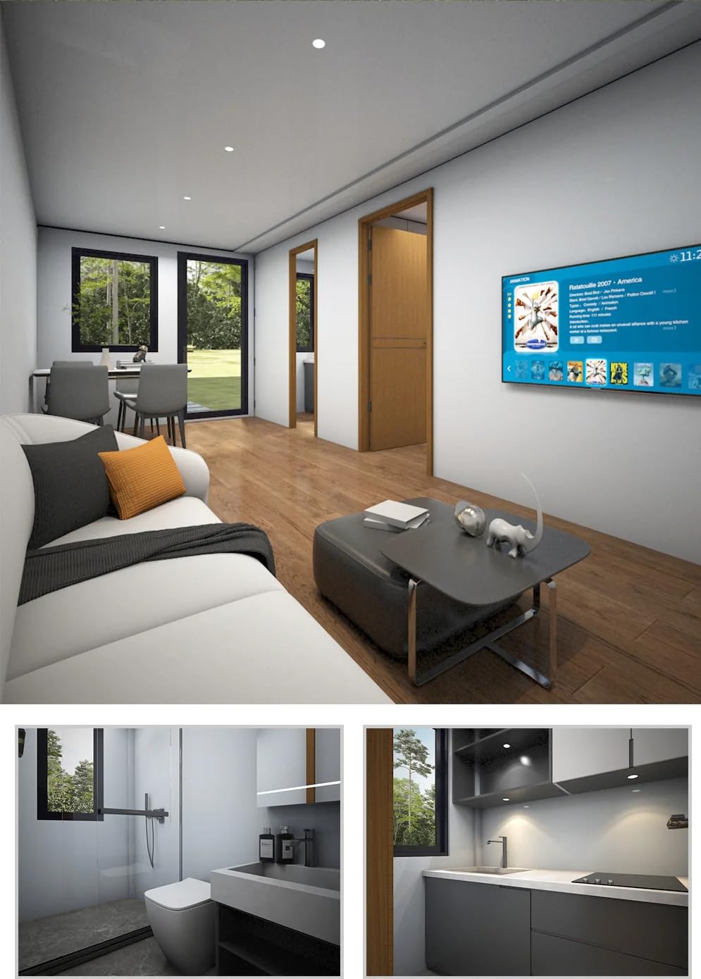 Prefab Expandable Container Home for Residential & Commercial Purposes, 1 Bedroom,Kitchen,Toilet and with Extra Space 92 m²