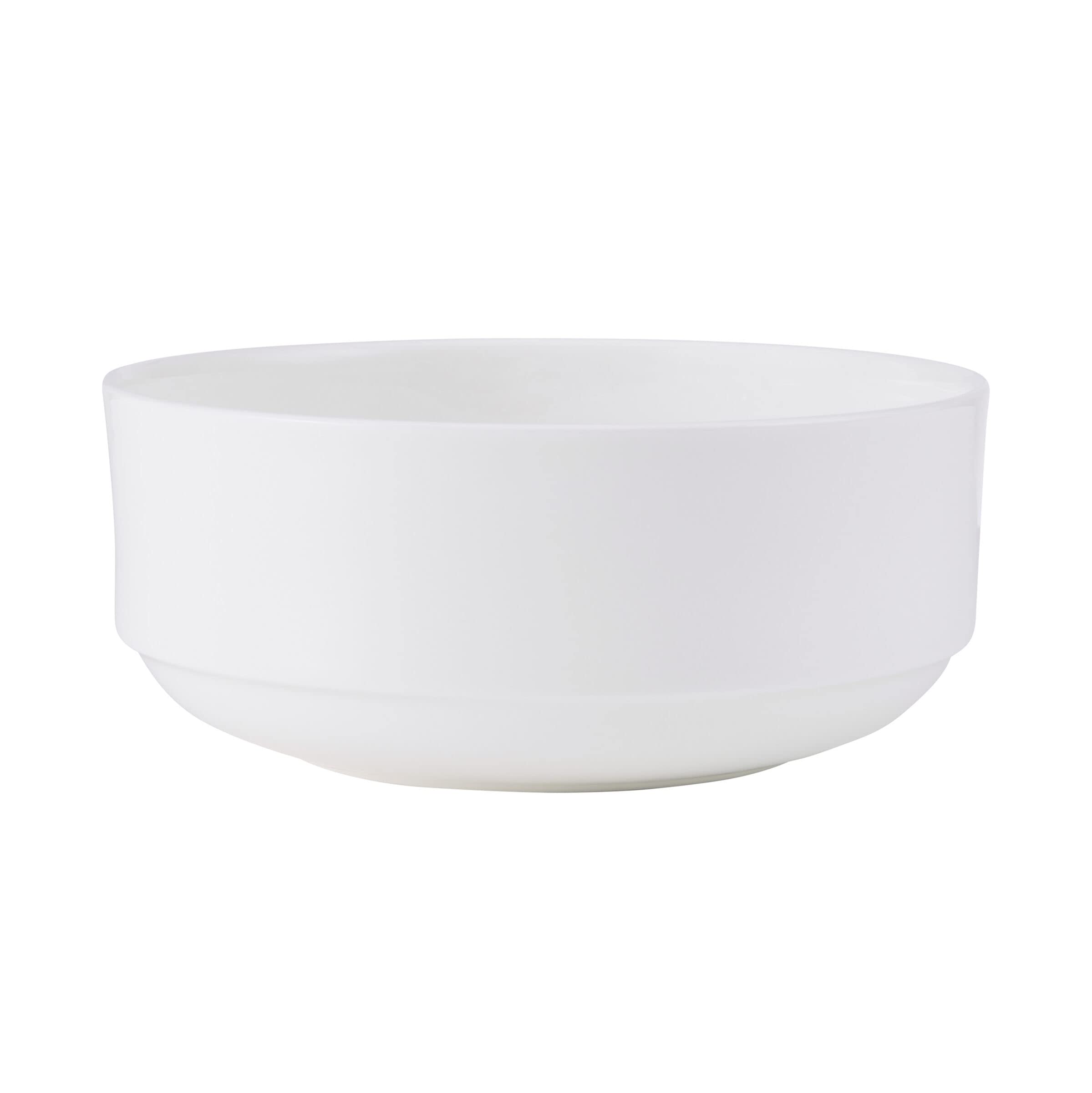 Mikasa Macie Bone China Lightweight Chip Resistant 12 Piece Dinnerware Set, Service for 4, White