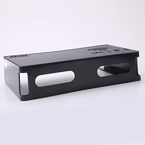 Meoliny WiFi Router Storage Box Wall Mount Cable Management Rack Wall Shelves Floating Shelves for Bedroom Living Room,Black