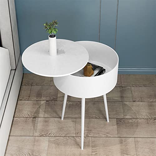 HIGOH Bedside Table Bedside Table Rack Wrought Iron Bedroom Small Bedside Table (Color : A 40X50CM)