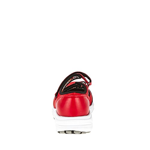 Drew Women's Solo Adjustable Strap All-Day Comfort Walking Shoe with Extra Depth 8.5 M US Red