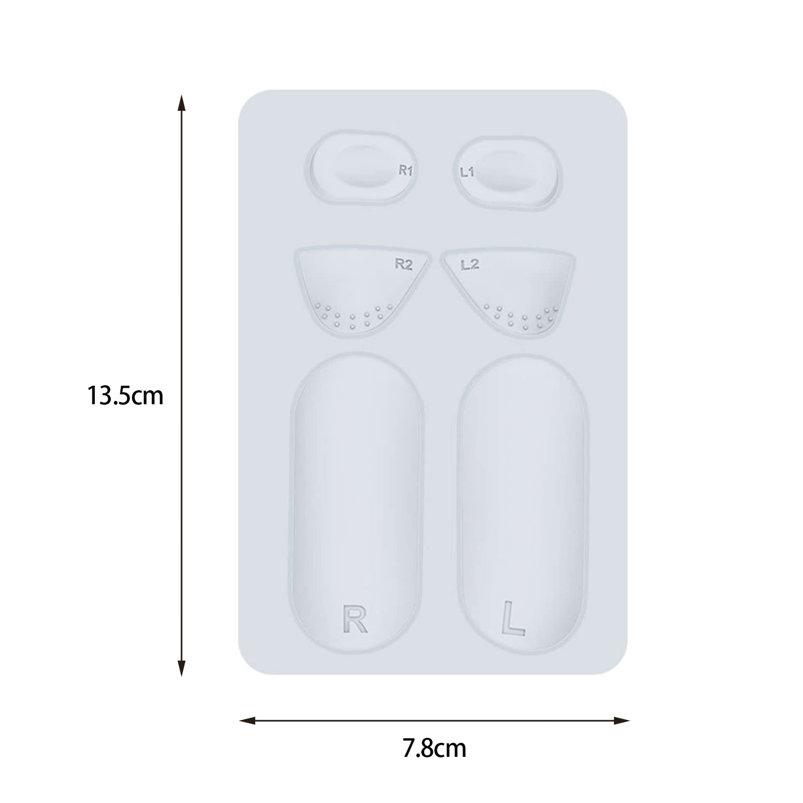 Gamepad Pad Anti-slip Anti-fall Portable Better Gaming Experience Gamepad Mat for PS5 VR2 White