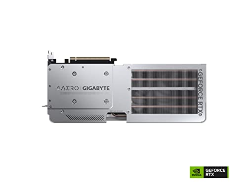 GIGABYTE GeForce RTX 4070 Ti AERO OC 12G Graphics Card, 3X WINDFORCE Fans, 12GB 192-bit GDDR6X, GV-N407TAERO OC-12GD Video Card