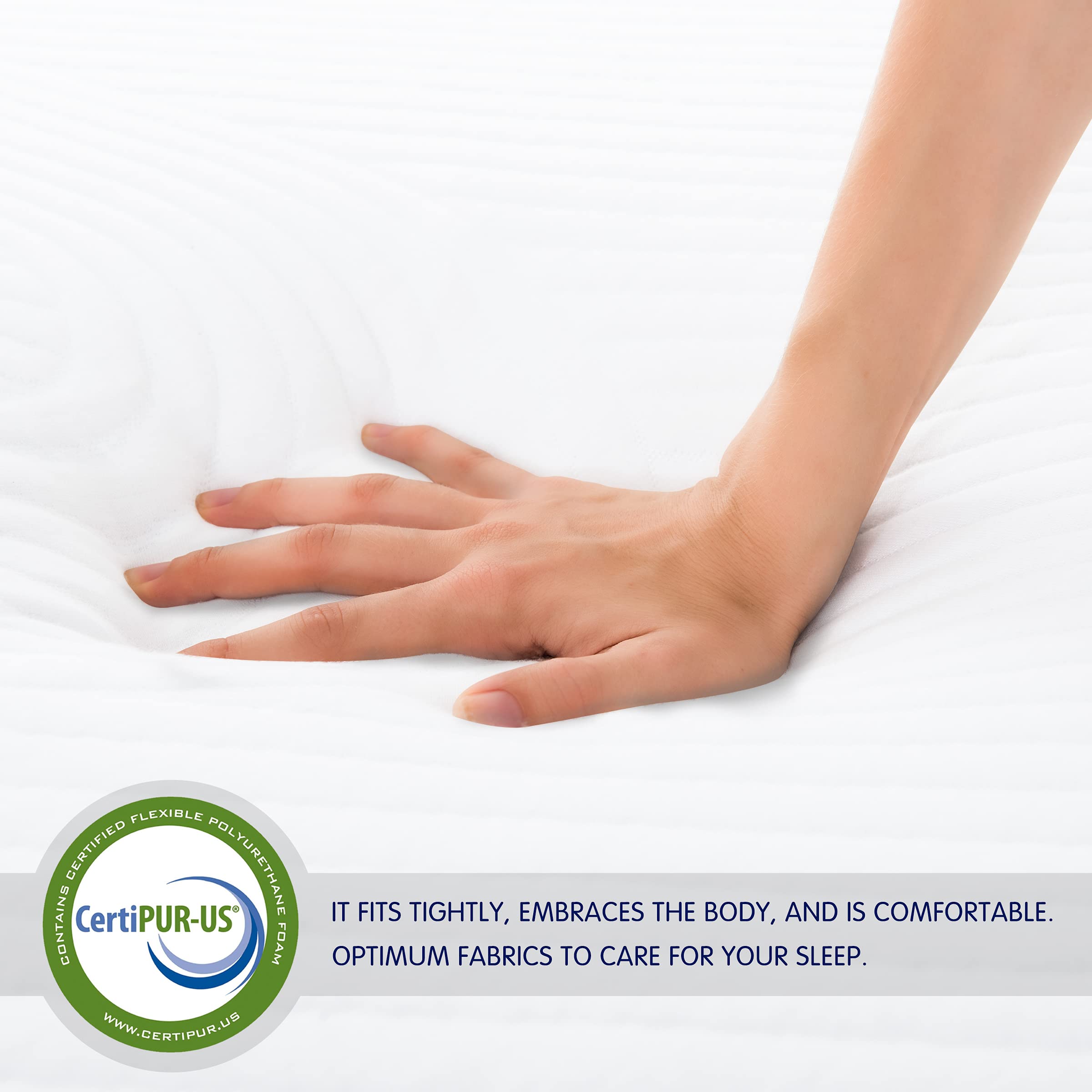 subrtex Twin XL Size Mattress 6 Inch Gel Memory Foam Mattress with Removable Protective Cover in a Box Premium Bed Mattress for Pressure Relief Sleep(Twin XL,6 Inch)
