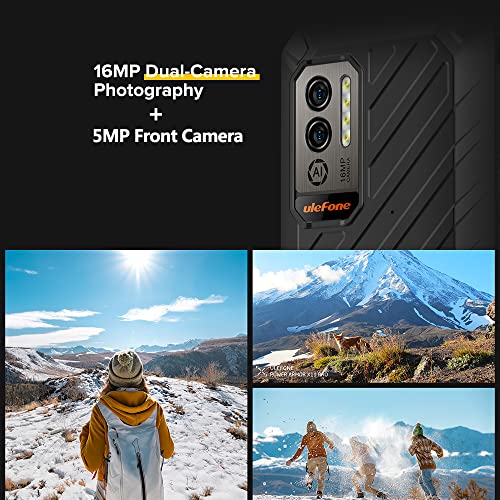 Ulefone Rugged Smartphone Unlocked Power Armor X11 Pro 8150mAh Battery, 8GB+ 64GB Android 12 Waterproof Cell Phone, 16MP Triple Camera 5.45 inch HD+ Screen, Dual SIM 4G Rugged Phone, OTG,GPS,NFC