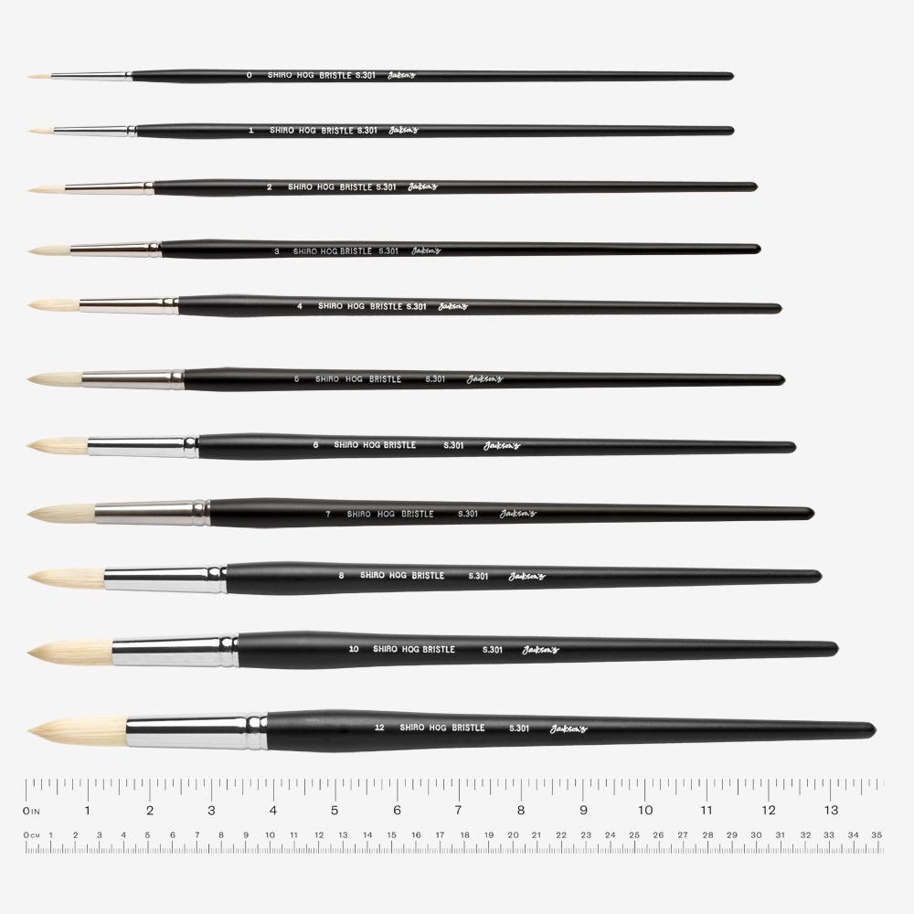 Jackson's : Shiro : Professional Hog Bristle Hair Brush : Round : No.5