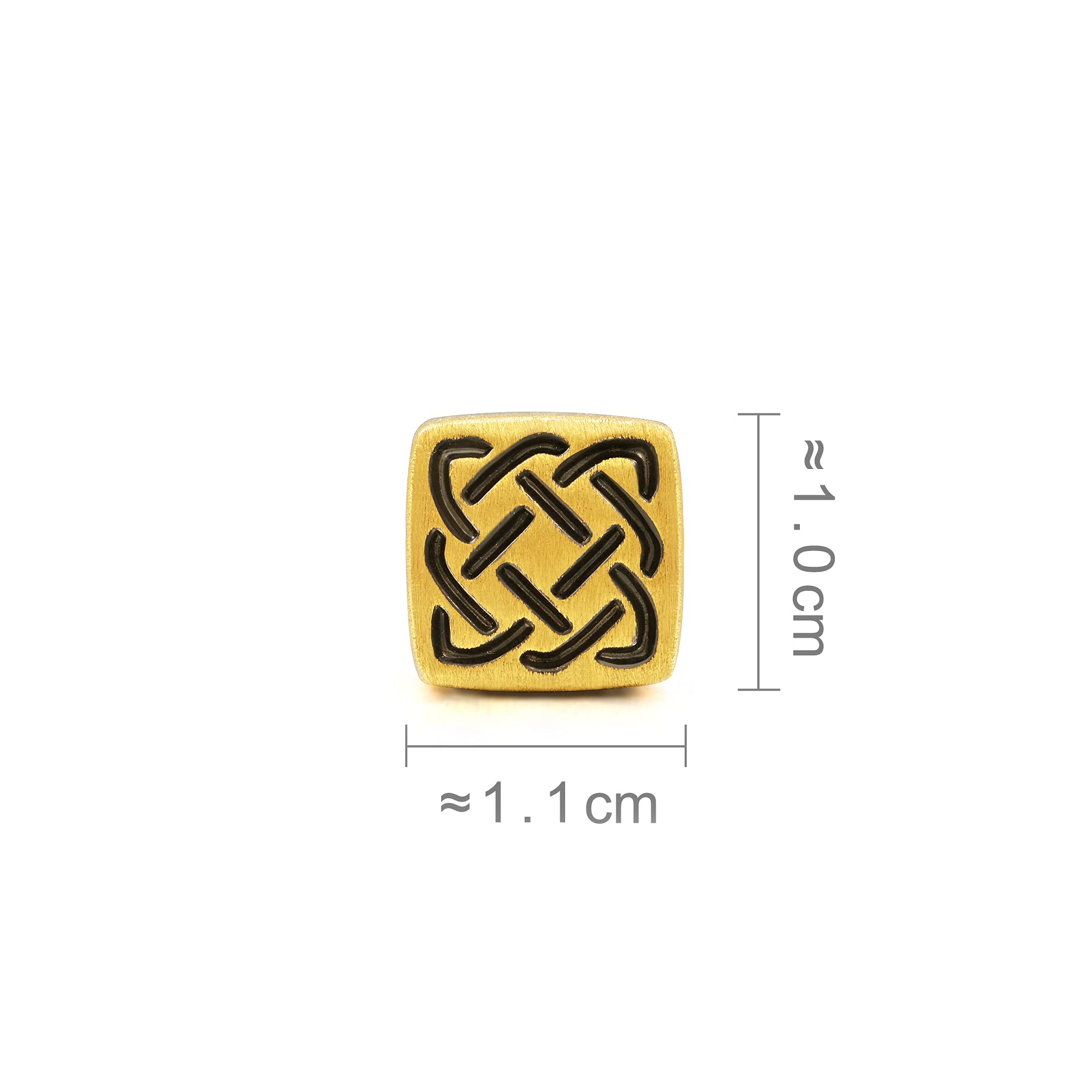 CHOW SANG SANG 999 24K Solid Gold Celtic Knots Noir Charm Bracelet for Men & Women 86523C
