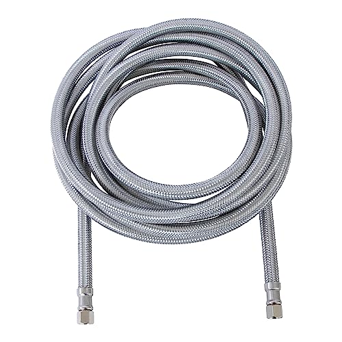 KITCHEN BASICS 101: 241798224 Ice Maker Replacement for Electrolux & Frigidaire Refrigerators 241642511 241798201 241798231 & 10 Foot Universal Ice Maker Flexible Braided Stainless Steel Water Supply