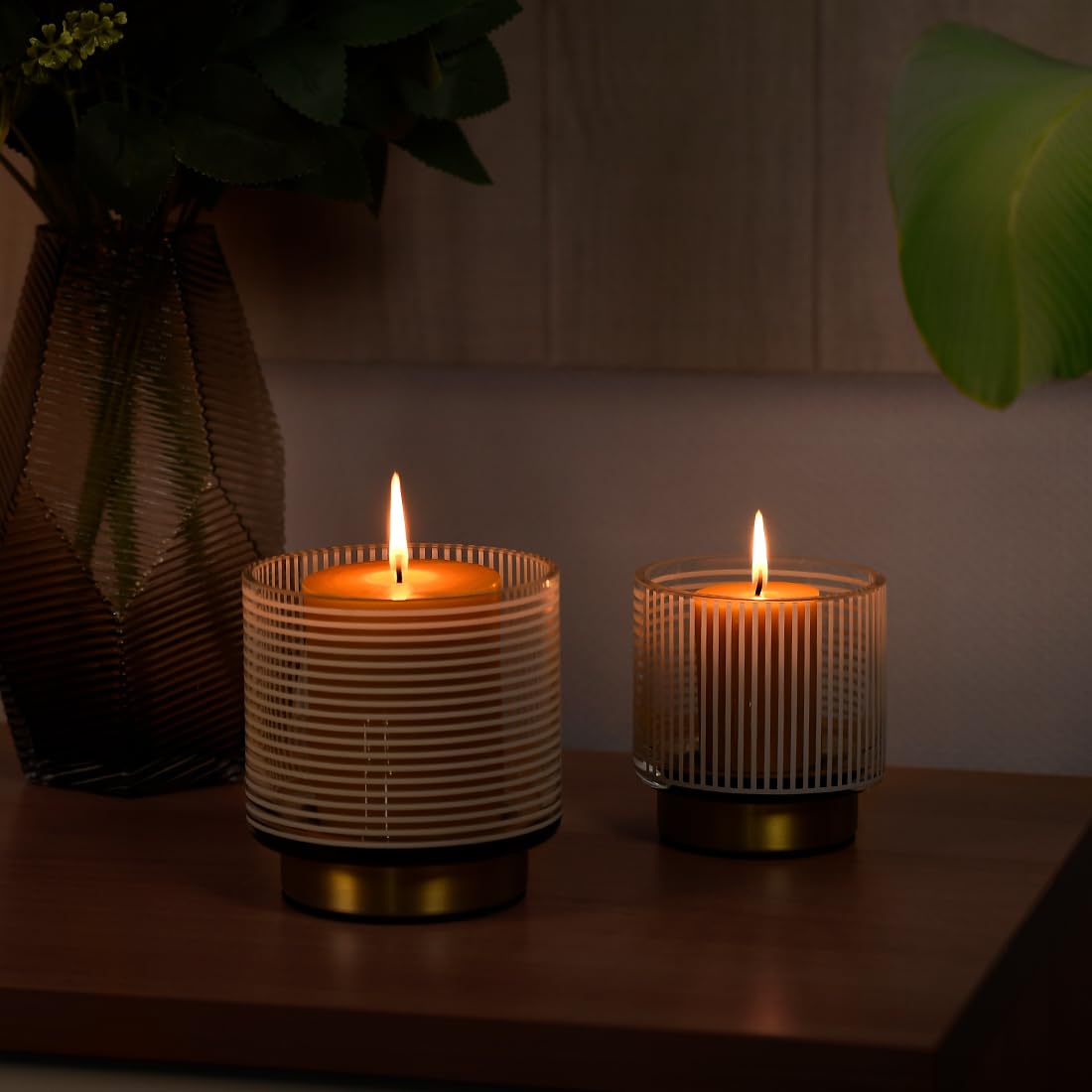 JONERAY Beeswax Pillar Candles 3x4Inch, Pure Natural Beeswax Candles - Unscented, Long Lasting Burn Time, Smokeless and Dripless