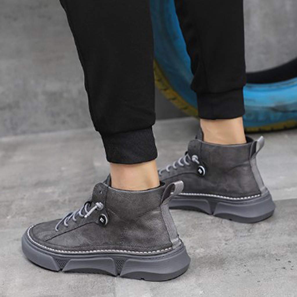 Men's Chukka Boot Ankle Boots Leather Waterproof Boot Toe Boot Dorton Boot Lace Up Sneaker Motorcycle Casual Hiking Boot Dress Boot Comfortable Combat Boots Hestonn Rain Boot Walking Shoes for Outdoor