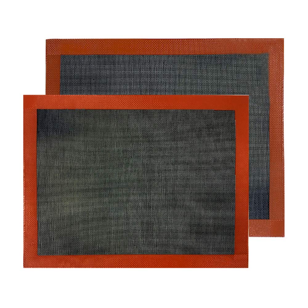 Esanvil Silicone Baking Mat(2 Piece-Set)Non-Stick Oven Liner Perforated Steaming Mesh Pad Food Safe Baking Sheets For Macaron/Pastry/Cookie/Pizza/Bun/Bread Making