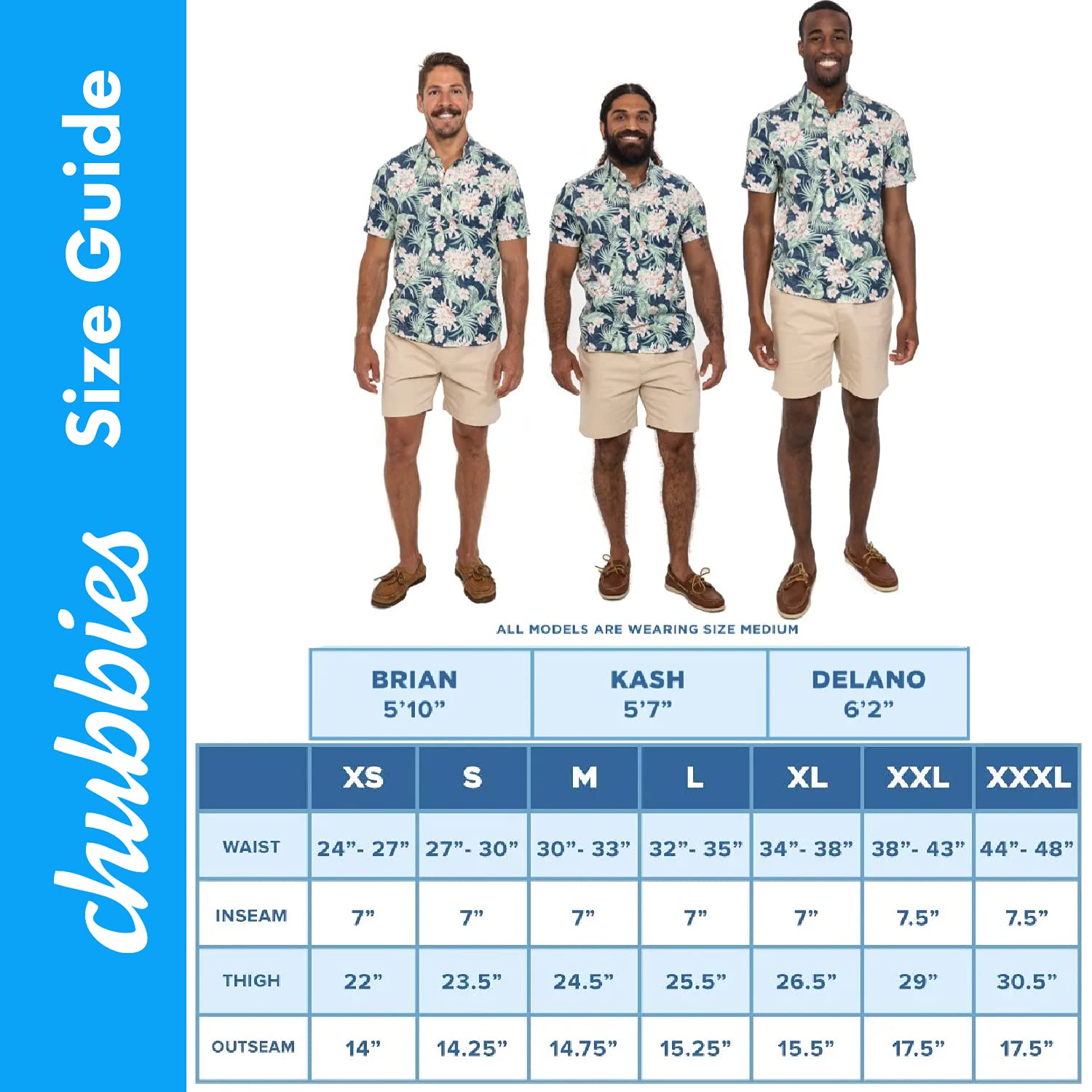 Chubbies Men's Performance Everywear Shorts 6 Inch Inseam, Water Resistant Chino Shorts, Large Khaki