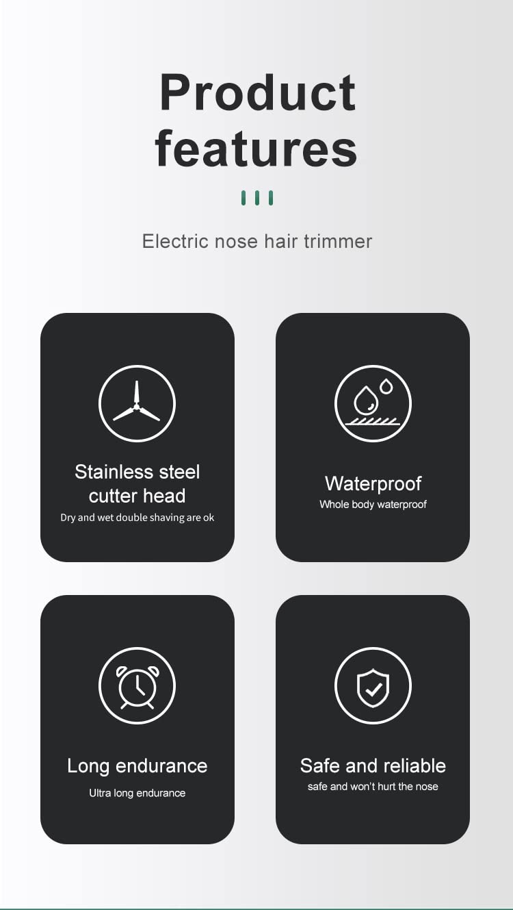 Ear Nose & Side Burn Trimmer - Stainless Steel Dual Edge Blades, 1.0 Count