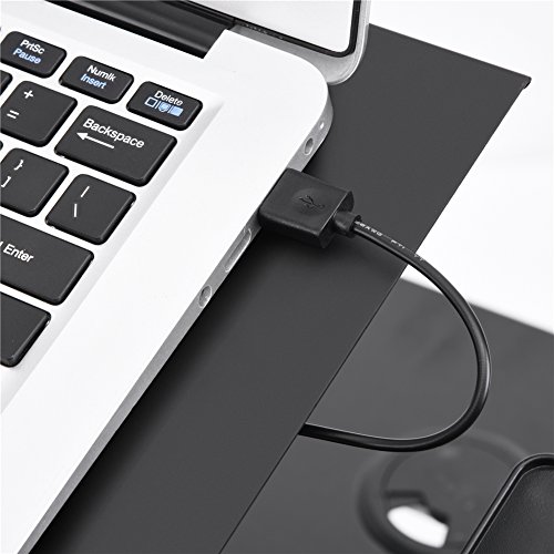 Portable Laptop Stand, 360 Degree Adjustable Foldable Computer Tablet Notebook Table Desk Holder Rack with Mouse Tray for Bed Red (Black-Dual Fan)