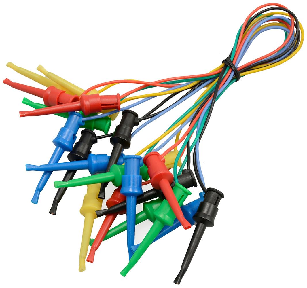 Jameco BenchPro Mini-Hook to Mini-Hook Cable 24" (Set of 10)