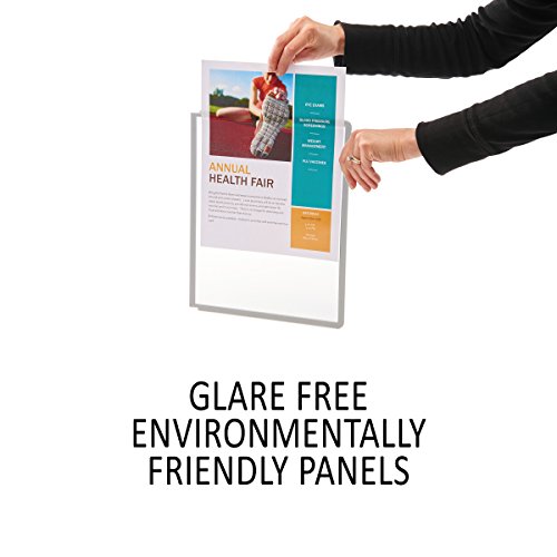 DURABLE Desktop Reference System, 10 Double-Sided Panels, Letter-Size, Gray, SHERPA Design (554210)
