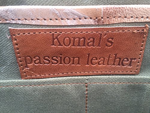 Komal's Passion Leather 11 Inch Sturdy Leather satcel Ipad Messenger Bag for Men and Women