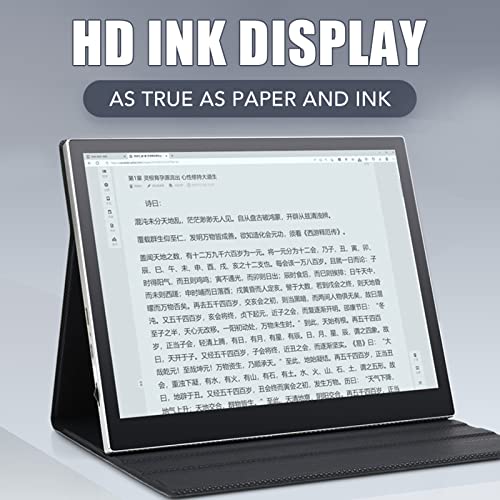 FOTABPYTI Ink Monitor, Wide Angle 13.3inch Ink Display 1600x1200 100-240V 4:3 Screen Ratio for Computer (US Plug)