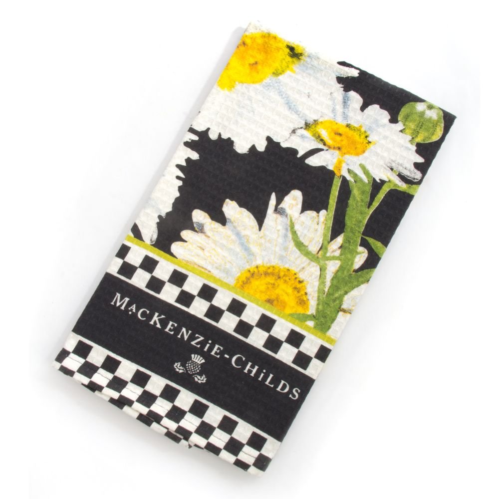 Dish Cloths for Kitchen – Cotton Decorative Dish Towels – Daisy Dish Towel – Multicolor Floral Napkin - 18" Wide 26" Long by MacKenzie-Childs