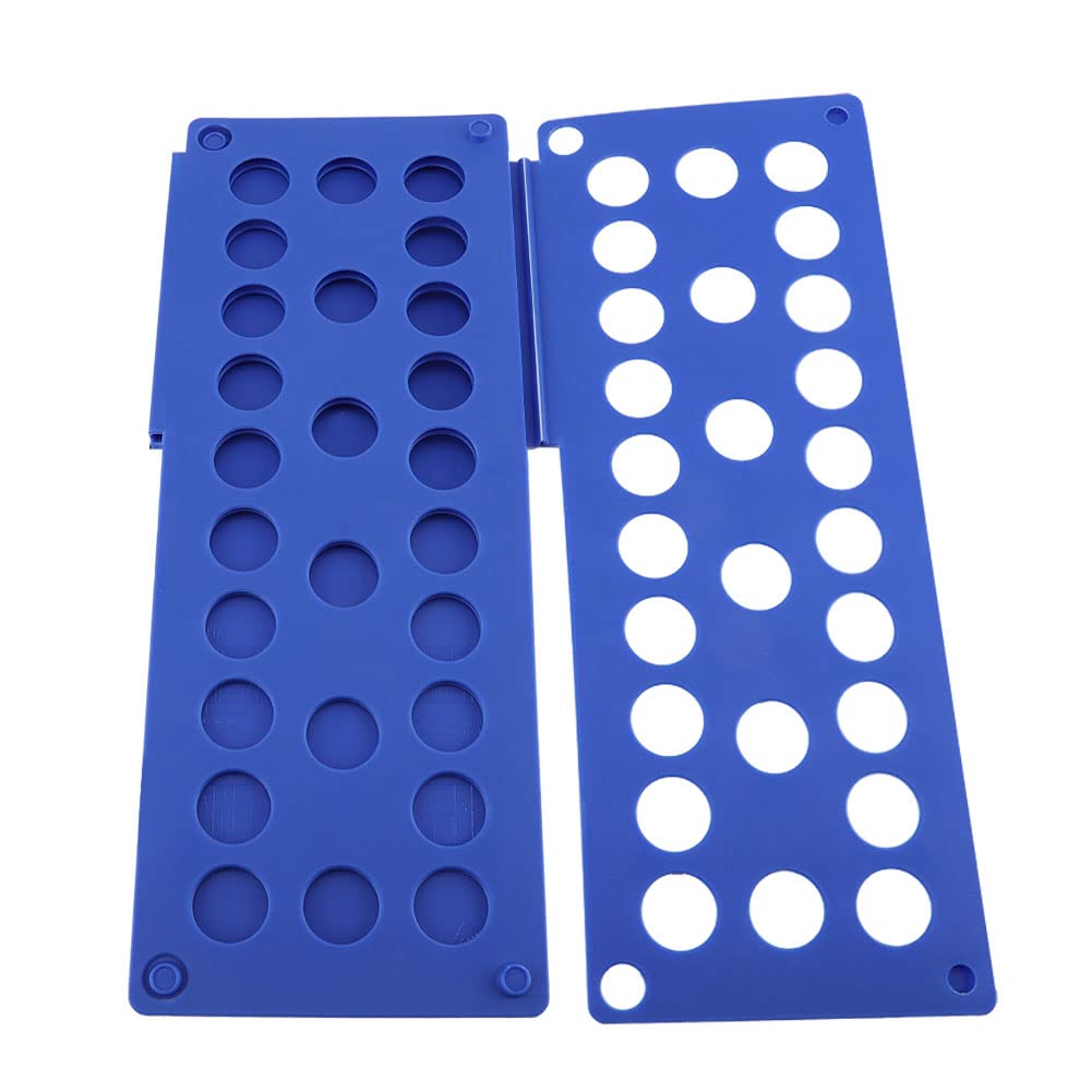 GLOGLOW Clothes Folder, 3 Steps Fast Efficient Folding Board T Shirt Folder Assemblable Clothing Folders Boards for Pants Towels Shirt Folder Clothes (Blue)
