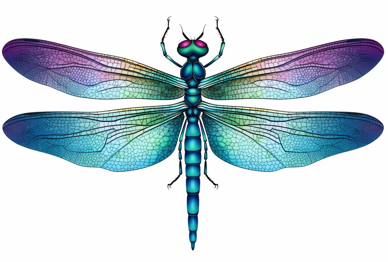 Dopetattoo 6 Sheets Temporary Tattoo Dragonfly Tattoo Fake Tattoos Neck Arm Chest for Women Men Adults