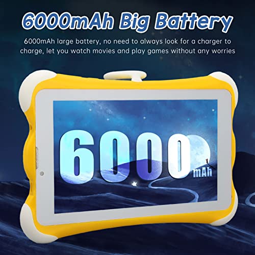 FOTABPYTI WiFi Kids Tablet, Kids Tablet HD Display 3GB+32GB Triple Slot 7 Inch for Reading (US Plug)