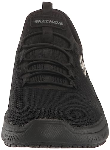 Skechers Women's Hands Free Slip-Ins Summits SR Food Service Shoe, BBK, 7.5 Wide