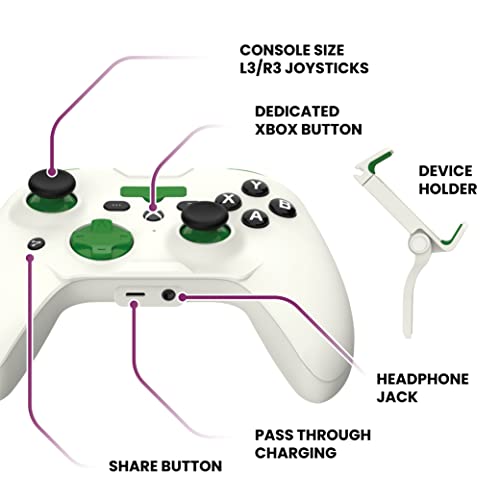 RiotPWR Mobile Cloud Gaming Controller for iOS (Xbox Edition) & Carry Case –- Play COD Mobile, Apple Arcade + more [1 Month Xbox Game Pass Ultimate Included]