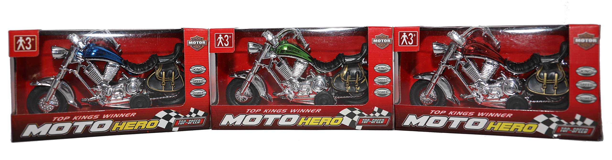 Pull-Back Motorcycle Toys for Boys & Girls | Fast and Fun Motorbike Toy Party Favors (6 Pack)