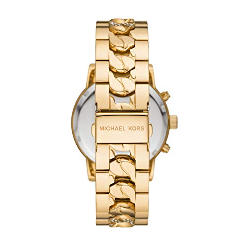 Michael Kors Women's Ritz Gold-Tone Stainless Steel Chain Bracelet Watch (Model: MK6937)