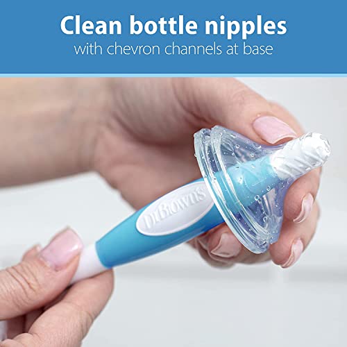 Dr. Brown's Natural Flow® Anti-Colic Options+™ Narrow Glass Baby Bottle Starter Set with Silicone Sleeves,Brush and Soft 100% Silicone HappyPaci™ Pacifier for Newborns