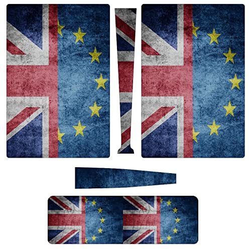 Euro Country Relations Full Protective Skin Cover Design Wrap Decal Sticker Compatible with PS5 Digital Edition Console and Controller