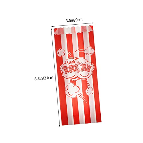 Yardwe 100pcs Popcorn Popcorn Packaging Bag Mini Food Containers Mini Containers Mini Snack Containers Movie Night Popcorn Bowl Paper Chicken Box Concession Popcorn Bags Popcorn Supply