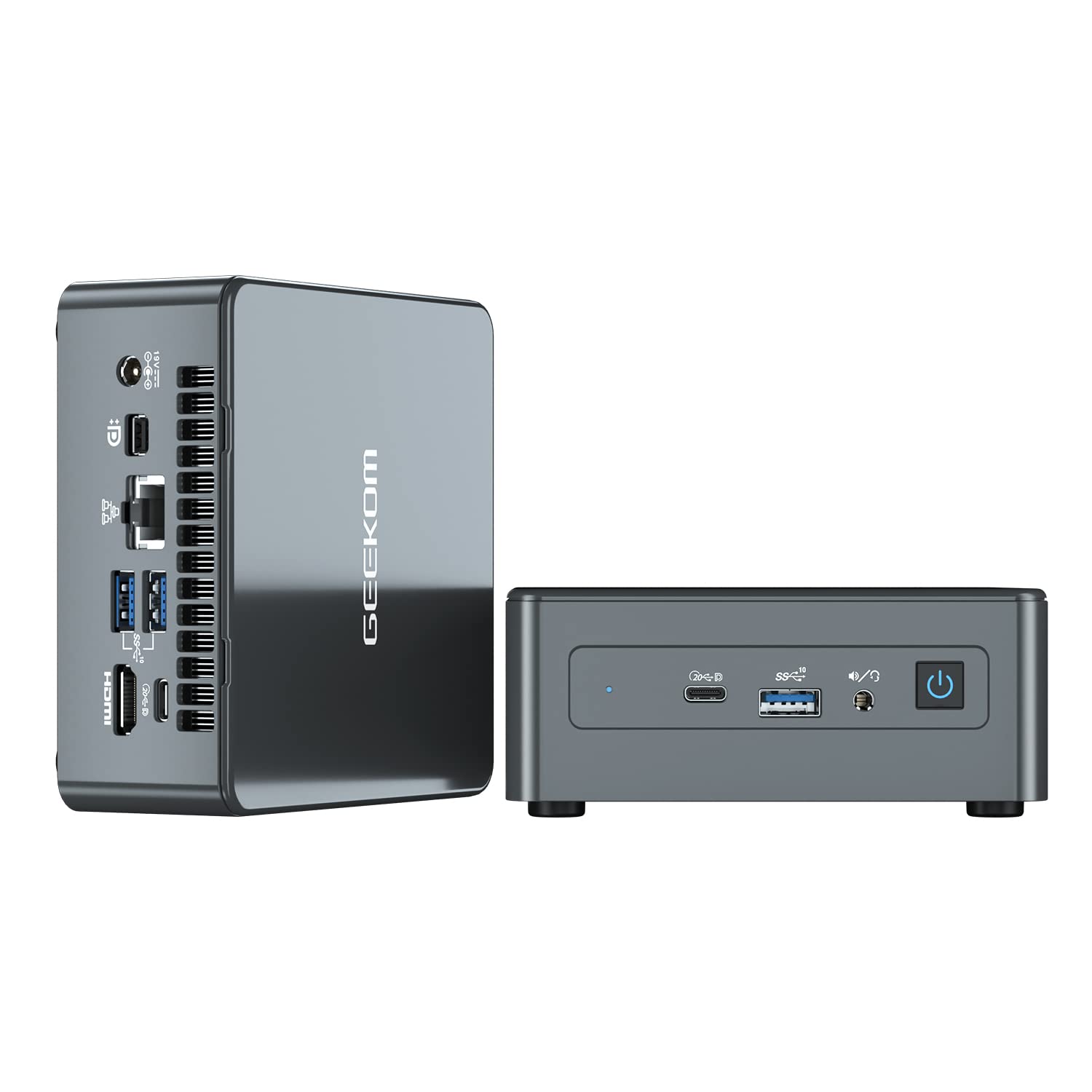 GEEKOM Mini Desktop Computer, Mini PC with i5-1155G7(Up to 4.5 GHz), 16GB Dual DDR4 512G SSD Windows 11 Pro Small Computer