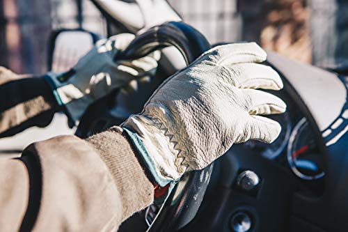G & F Products unisex adult Unlined work gloves, Yellow, Large Pack of 3 US