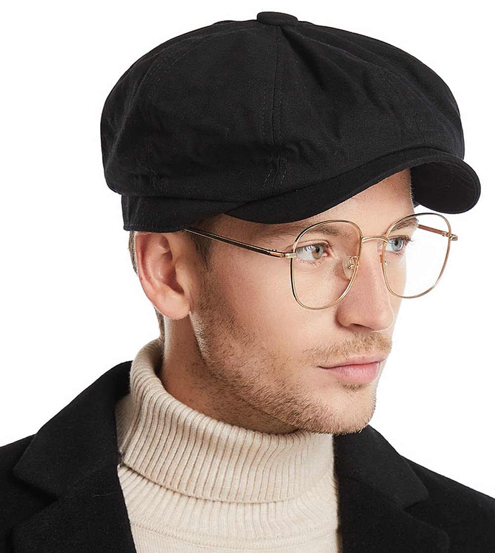 CLAPE Ivy Cabbie Cap Peaky Newsboy Hunting Beret Flat Herringbone Ascot Octagonal Sun Hat Baker Boy Beret Gatsby Golf Cap Classic Driving Hat