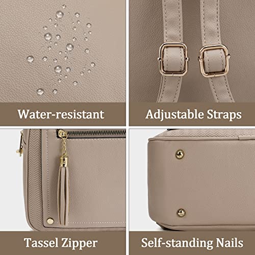 Montana West Anti Theft Backpack Purse for Women Backpack for Ladies with Secured Zipper & Tassel, MWC-104KH