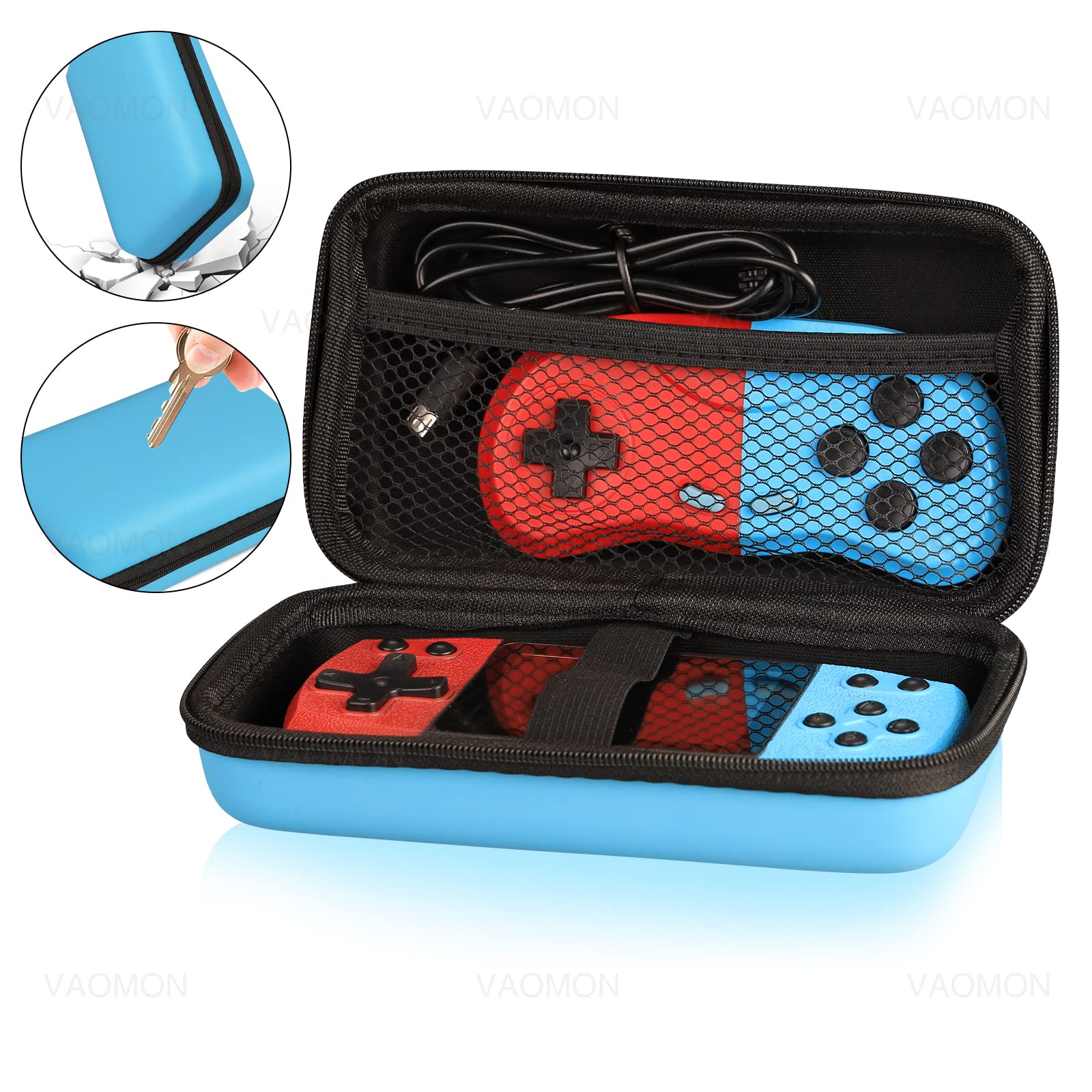F1 Handheld Game Console - 620+ Classical FC Games,Vaomon Handheld Games for Kids,Retro Handheld Game Console with Portable Shell,Rechargeable Hand Held Game Support Connecting TV & 2 Players