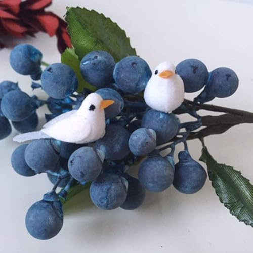 Pursuestar 24Pcs Artificial Mini Peace Dove Pigeon Handmade Candy Box Home Garden Craft Kit Wedding Photograph DIY Decor Ornaments