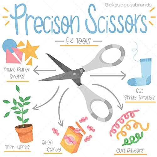 EK Tools Cutter Bee Scissors, 4 pack, Black and Yellow, Multi Pack Scissors for Fabric, Embroidery, Crafting, Herbs, Gardening, Office, Home, and All Purpose