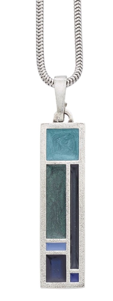 DANFORTH – Riversong/Twilight Snake Chain Necklace – Handcrafted Pewter – 17”, Made In USA
