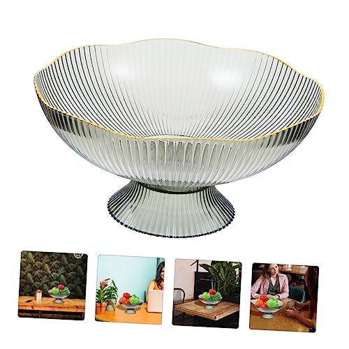 Hoement Stewed Fruit Bowl trifle bowl plastic serving platter fruit serving tray footed fruit tray footed serving tray dessert dish fruit container tea cup drain tray food the pet pylon
