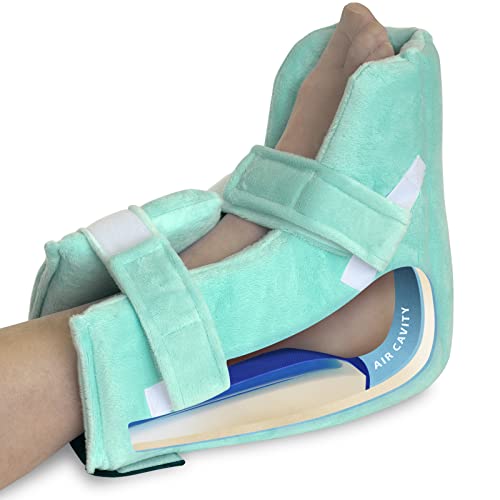 NYOrtho Heel Protector Cushion - Pressure Relieving Pillow with Cooling Gel Pack For Heel Ulcers, Opening At The Heal Soft Fabric Average Adult | Single Boot