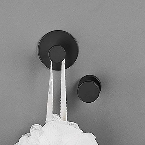 GOOFFY Door Metal Hooks for Hanging 2Packs Waterproof Matte Hook, for Shower, Bathroom, Kitchen, Glass Door, Mirror, Tile , for Hanging Up to 15 Lbs Hanger