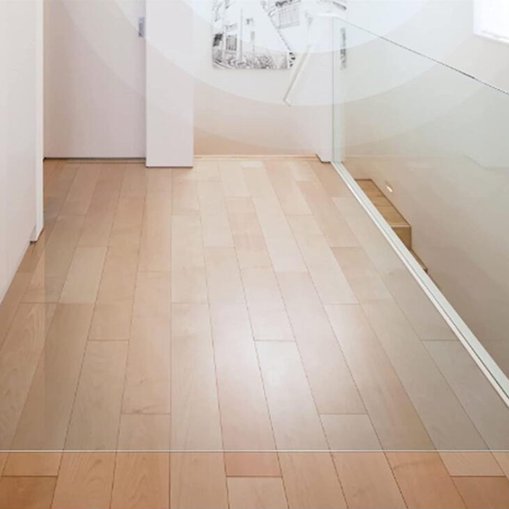 Clear PVC Desk Chair Mat 1.5mm Chair Mat Transparent PVC Floor Protection Pad Door Mat Plastic Carpet Wooden Floor Protector Household Waterproof Non-slip Mat,for Hard Floors Table Cloth Protector for