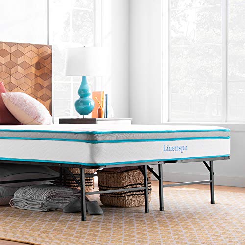 LINENSPA 8 Inch Memory Foam and Innerspring Hybrid Mattress β California King Mattress β Bed in a Box β Medium Firm Mattress